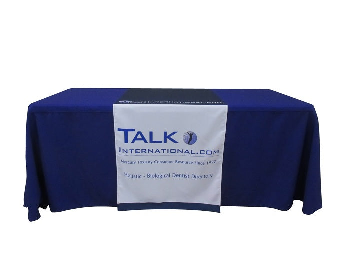 30 Inch Wide Custom Table Runner with Logo [2 Pcs]
